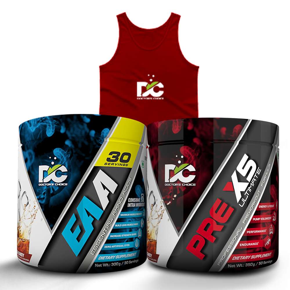 Ultimate Workout Stack, EAA 300gm, Pre X5 350gm