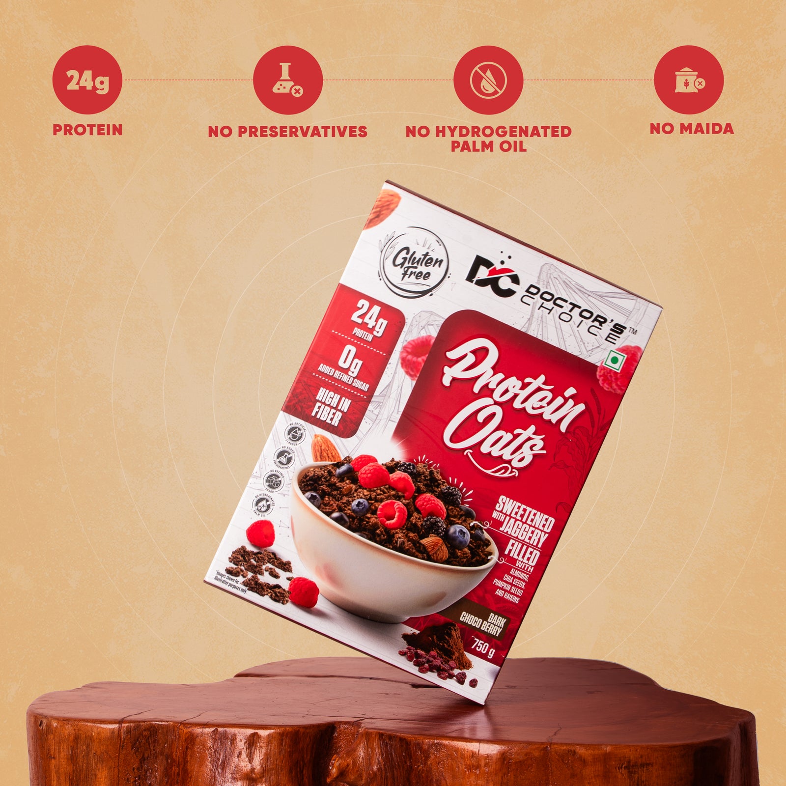 Doctor's Choice Chocolate Protein Oats