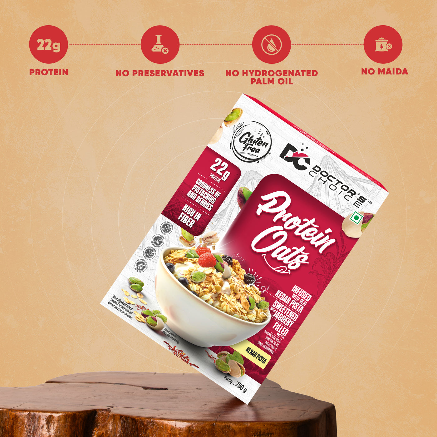Doctor's Choice Kesar Pista Protein Oats