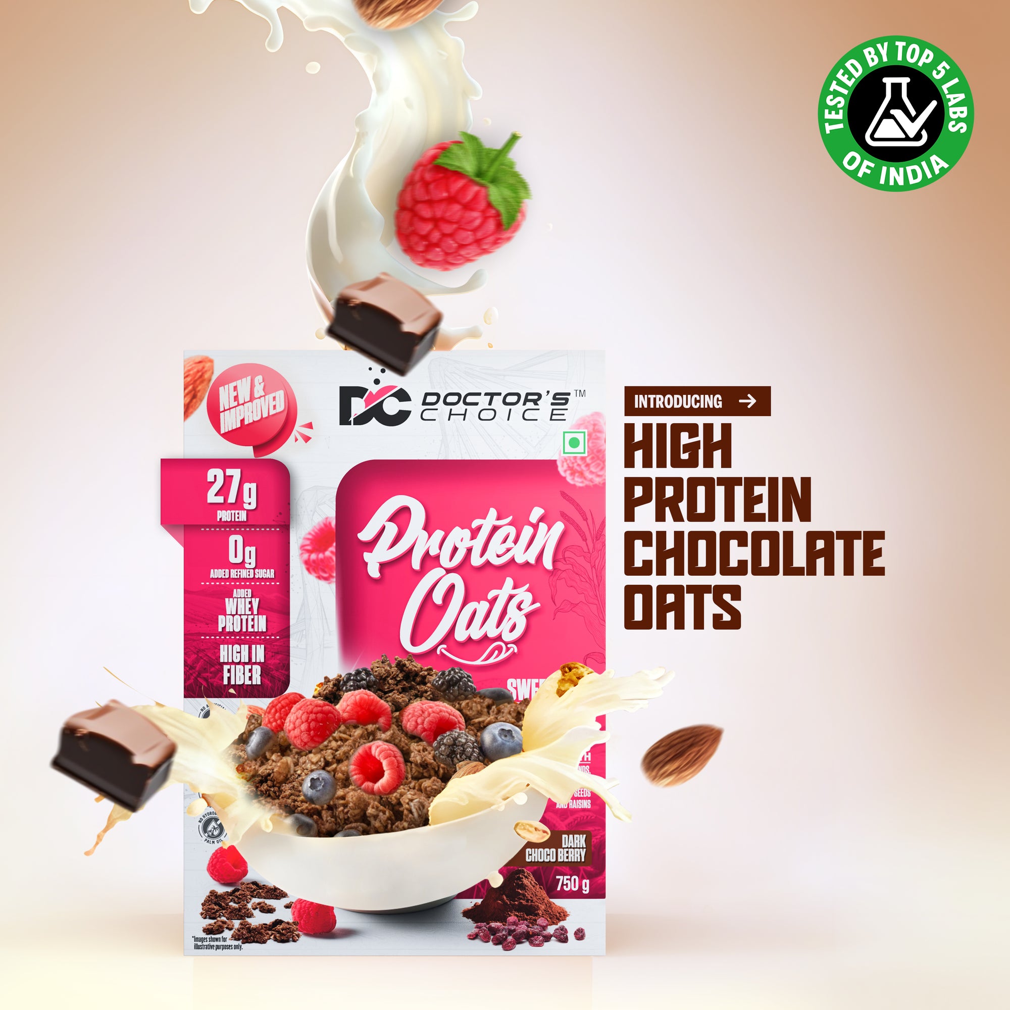 Doctor's Choice Chocolate Protein Oats