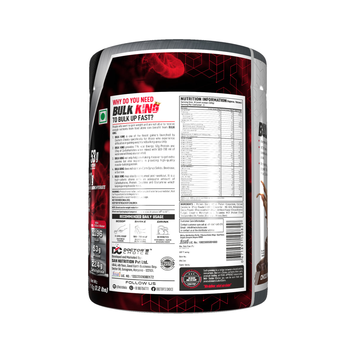 Bulk King Advance Mass and Weight Gainer – Doctor's Choice